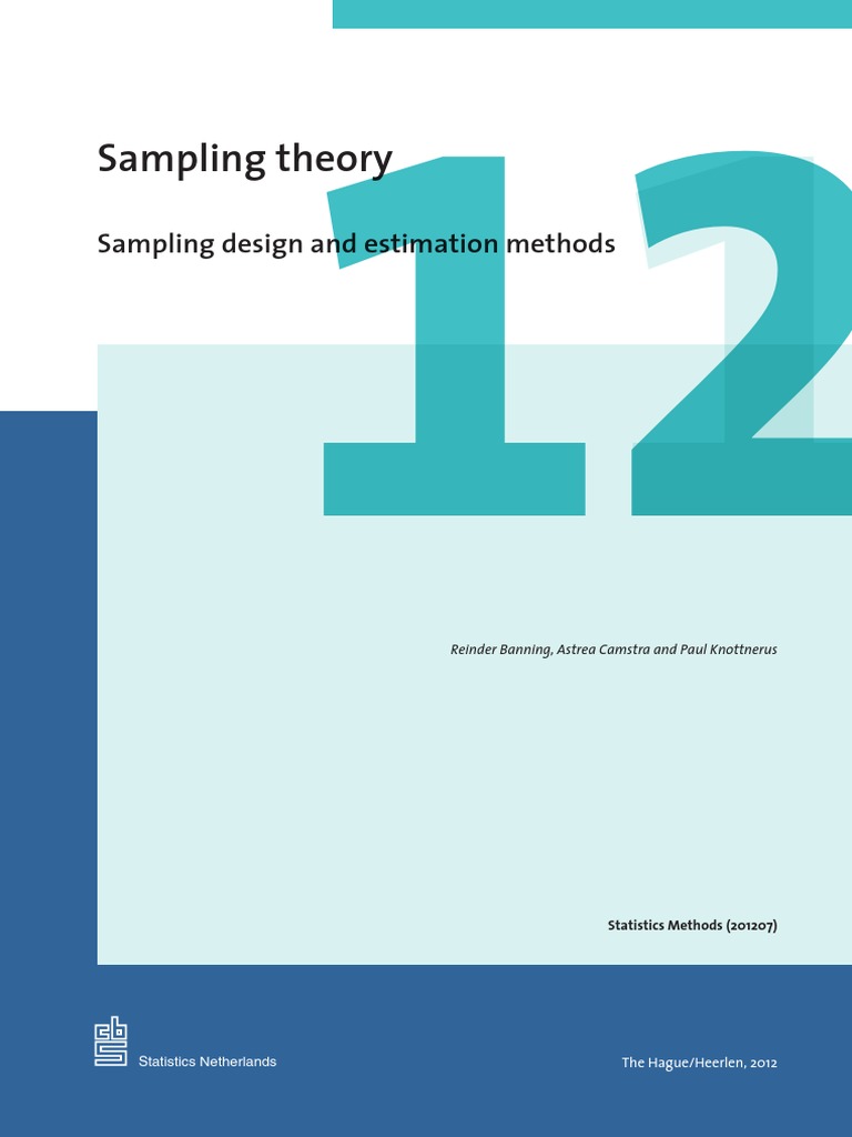 2012 Sampling Theory Art Pdf Estimator Stratified Sampling