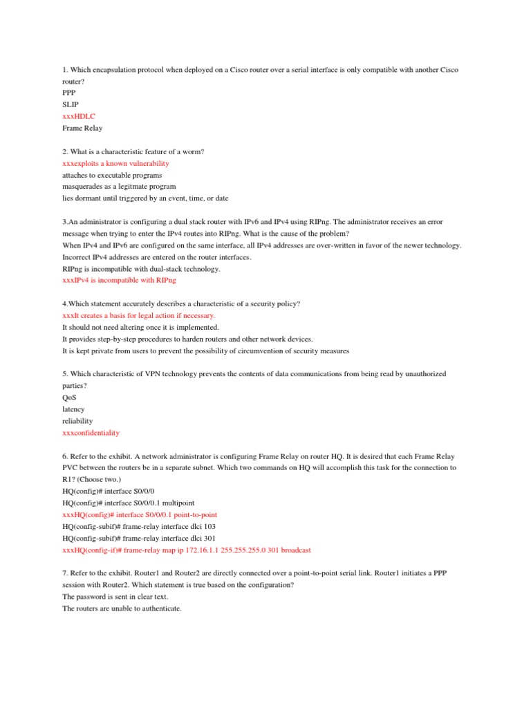 Ewan Final Exam 1 Pdf Router Computing I Pv6