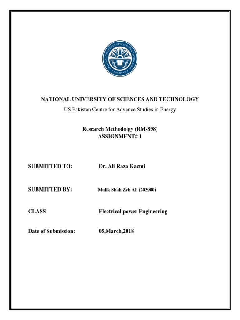 Assignment Cover Page | PDF