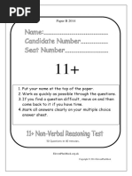 13 Pre MCQ Answer Template | PDF