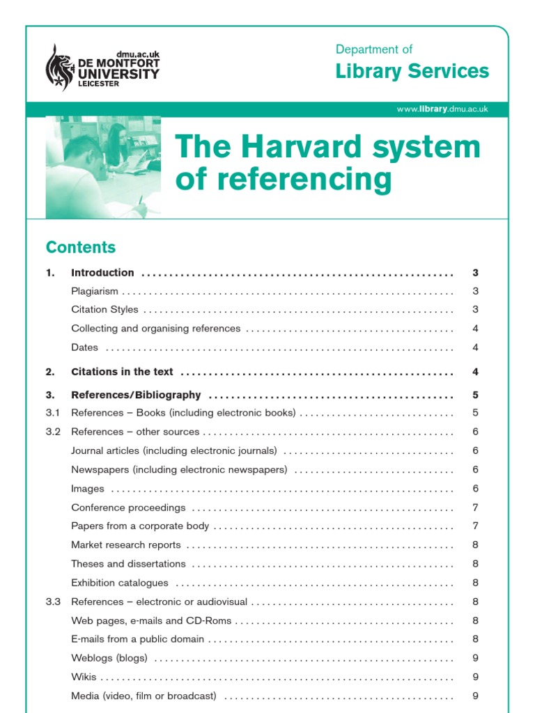 The Harvard System of Referencing | PDF | Citation | Bibliography