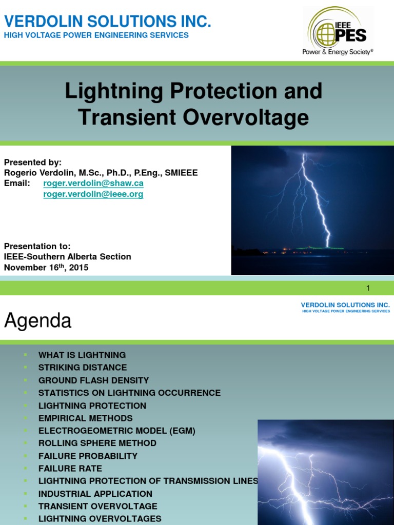 Lightning Protection and Transient Overvoltage Rogerio Verdolin | PDF ...