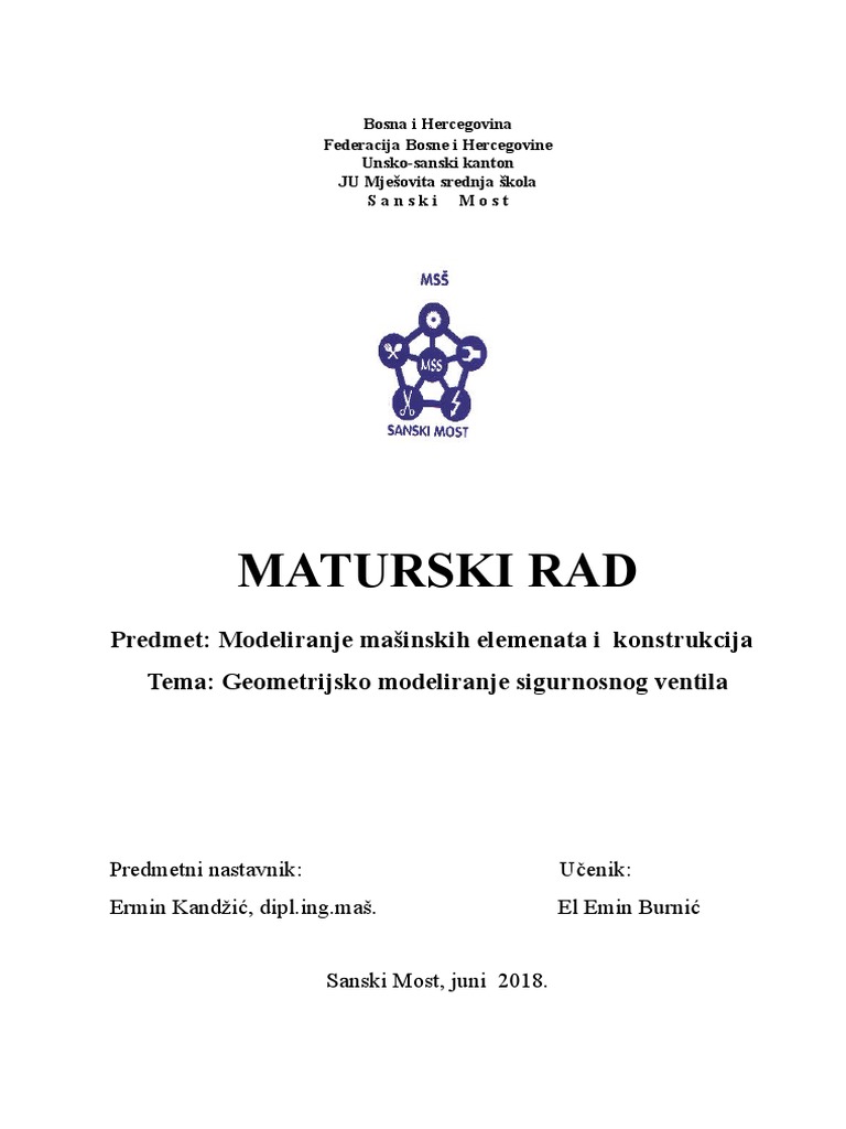 Naslovna, Maturski Zadatak | PDF