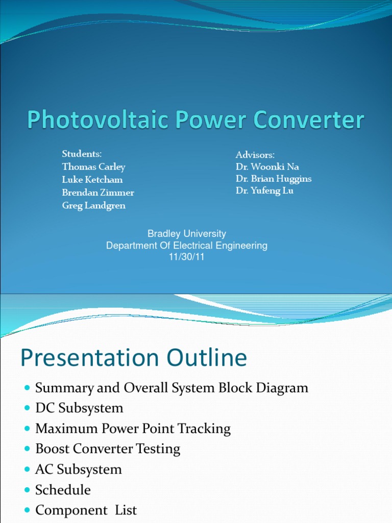 PVC Presentation | Download Free PDF | Power Inverter | Photovoltaic System