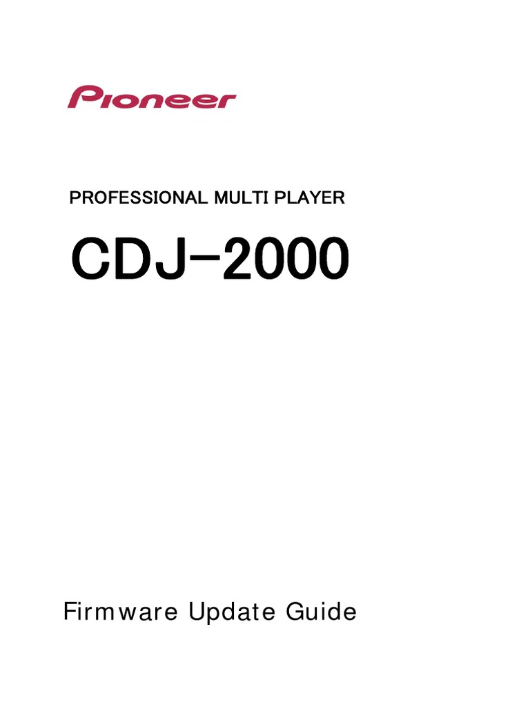 CDJ 2000 Update Guide en | PDF | Computer Data Storage | Usb