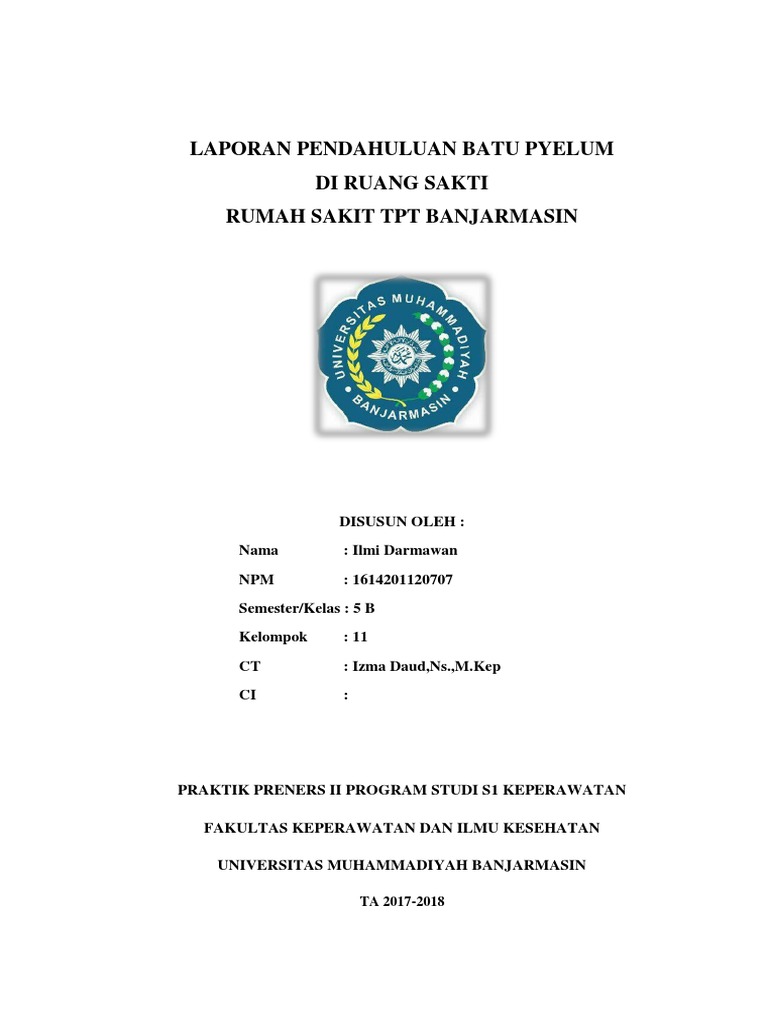 Laporan Pendahuluan Batu Pyelum | PDF