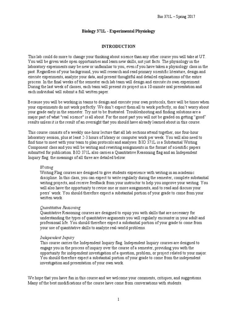 371 Syllabus PDF | PDF | Academic Dishonesty | Homework