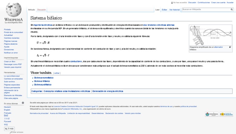 Sistema Bifásico - Wikipedia, La Enciclopedia Libre | PDF | Wikipedia ...