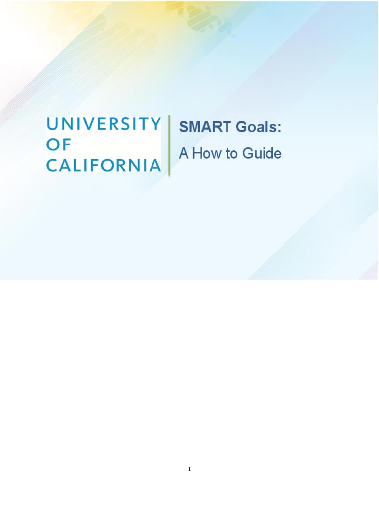 How To Write SMART Goals v2 | PDF | Goal | Performance Appraisal