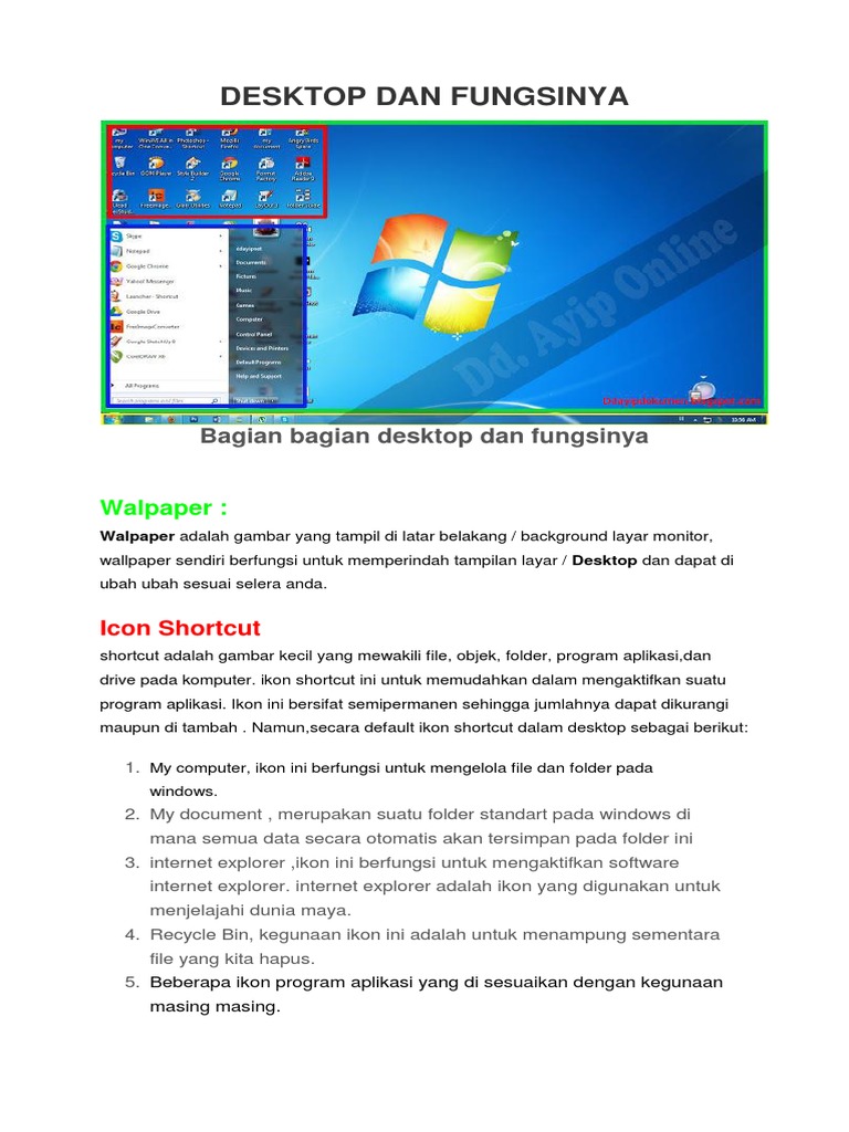 Desktop Dan Fungsinya | PDF