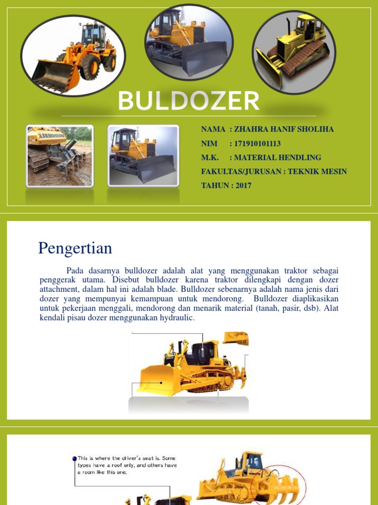 Komponen dan Fungsi Bulldozer | PDF