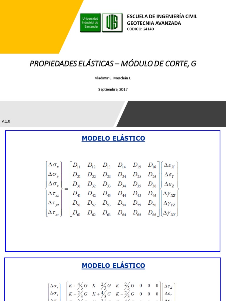 Clase - Modulo de Corte | PDF | Olas | Elasticidad (Física)