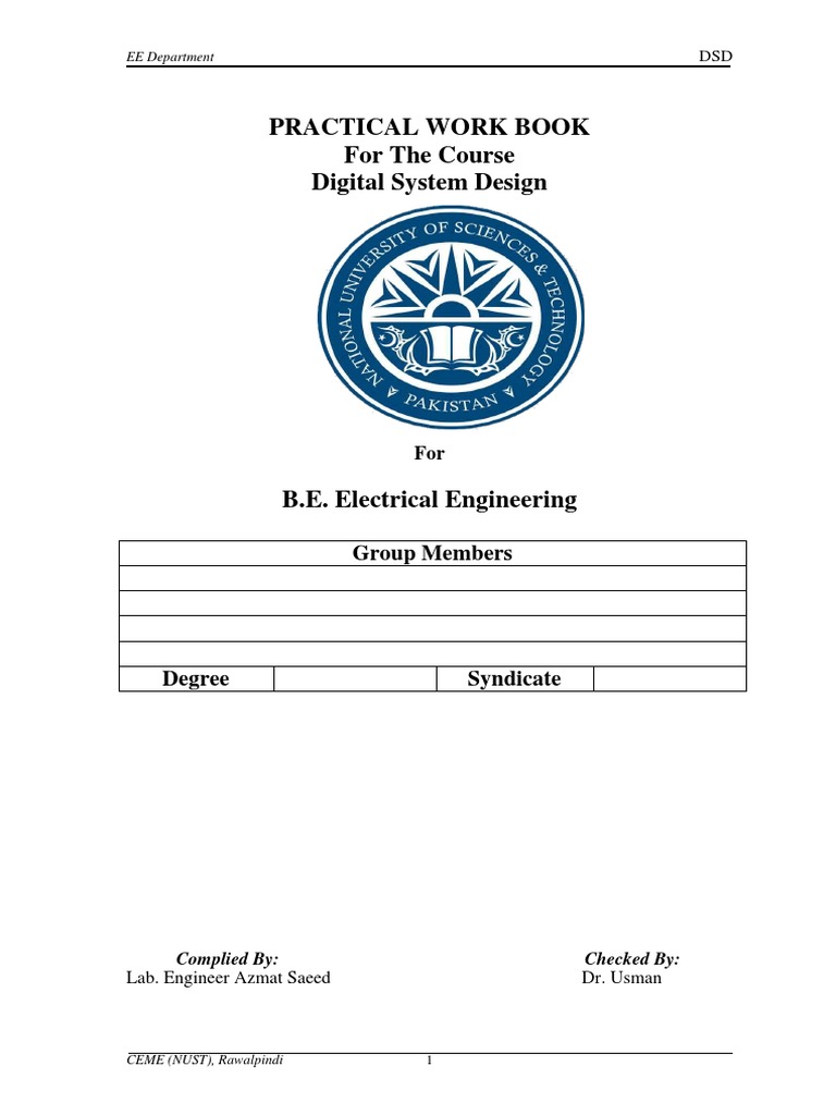 Practical Workbook (DSD) | PDF | Field Programmable Gate Array | Digital Electronics