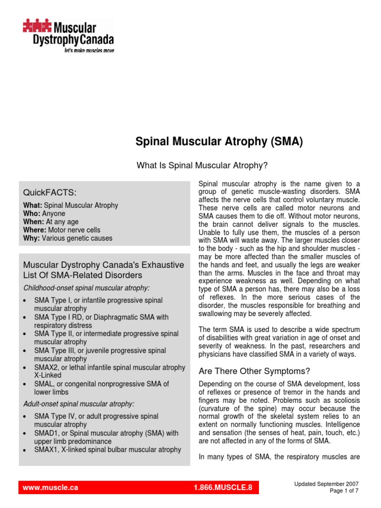 Spinal Muscular Atrophy 2007 | PDF | Genetic Disorder | Muscle