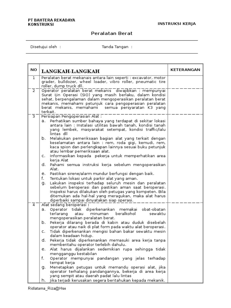 IK. Peralatan Berat | PDF | Teknologi & Rekayasa