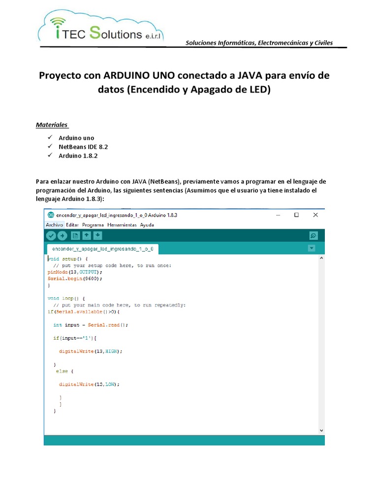 Proyecto Arduino Java | PDF | Arduino | Biblioteca (informática)