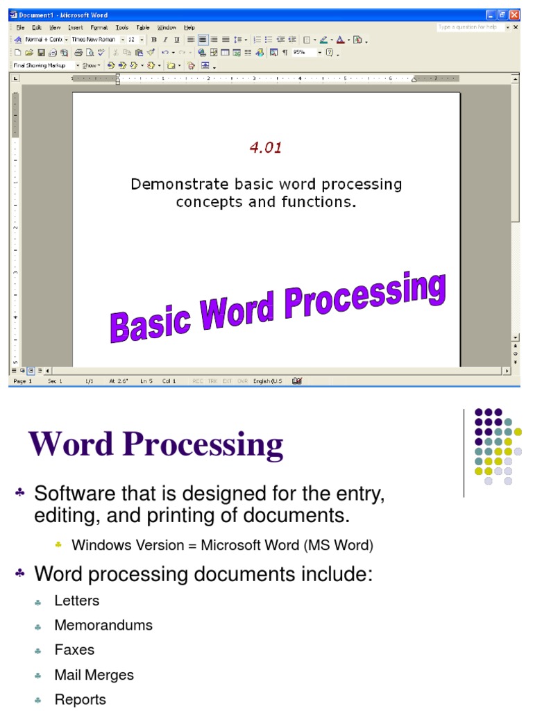 Ict MS Word | PDF | Microsoft Word | Paragraph