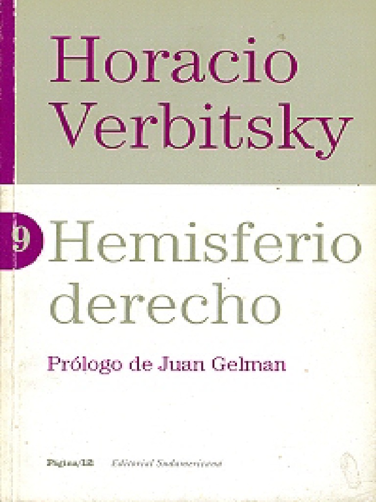 Horacio Verbitsky. Hemisferio Derecho | PDF