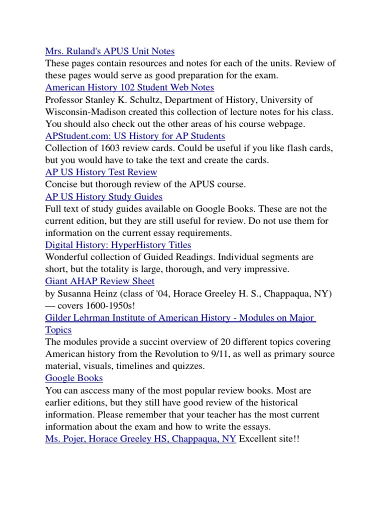 APUSH | PDF | Test (Assessment) | Learning