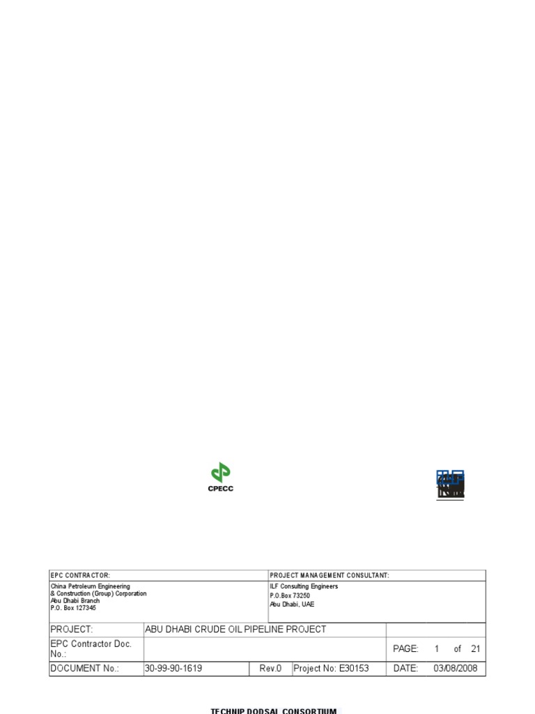 Method Statement For Pipeline Welding | PDF | Welding | Construction
