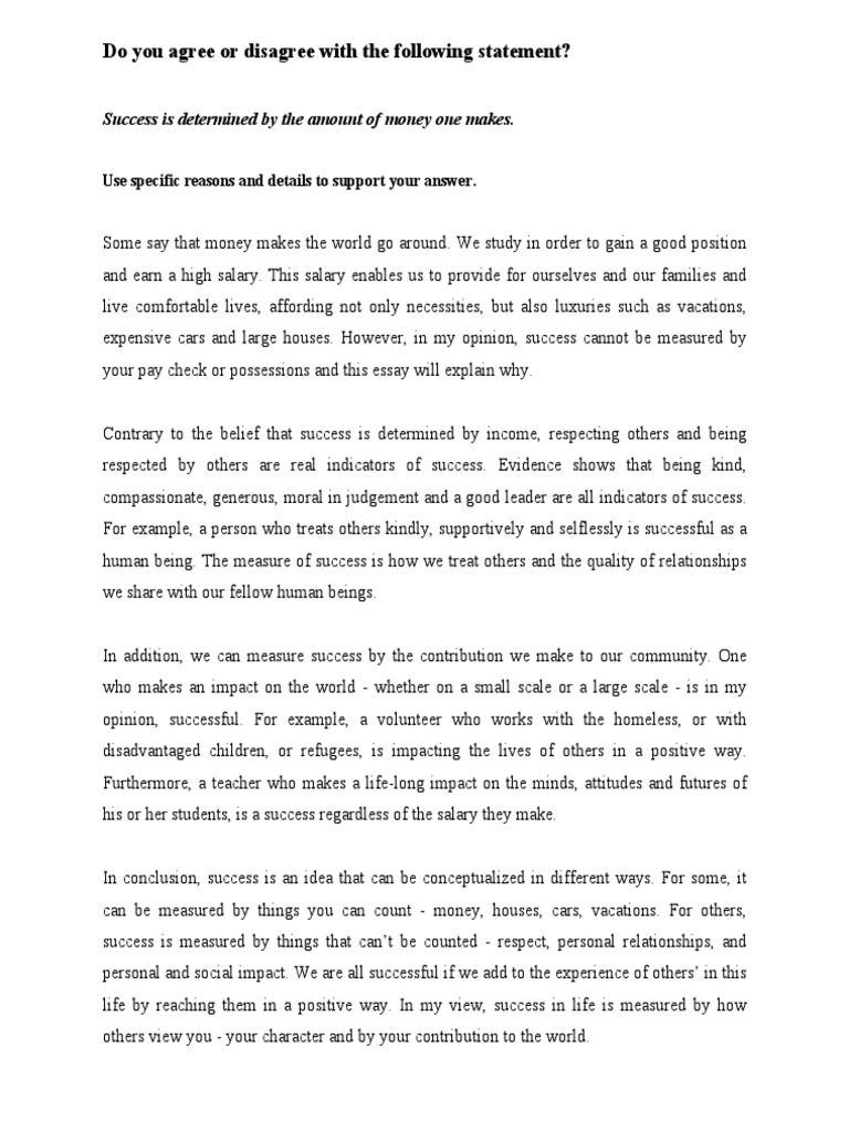 TOEFL Independent Writing Sample | PDF | Essays | Cognitive Science