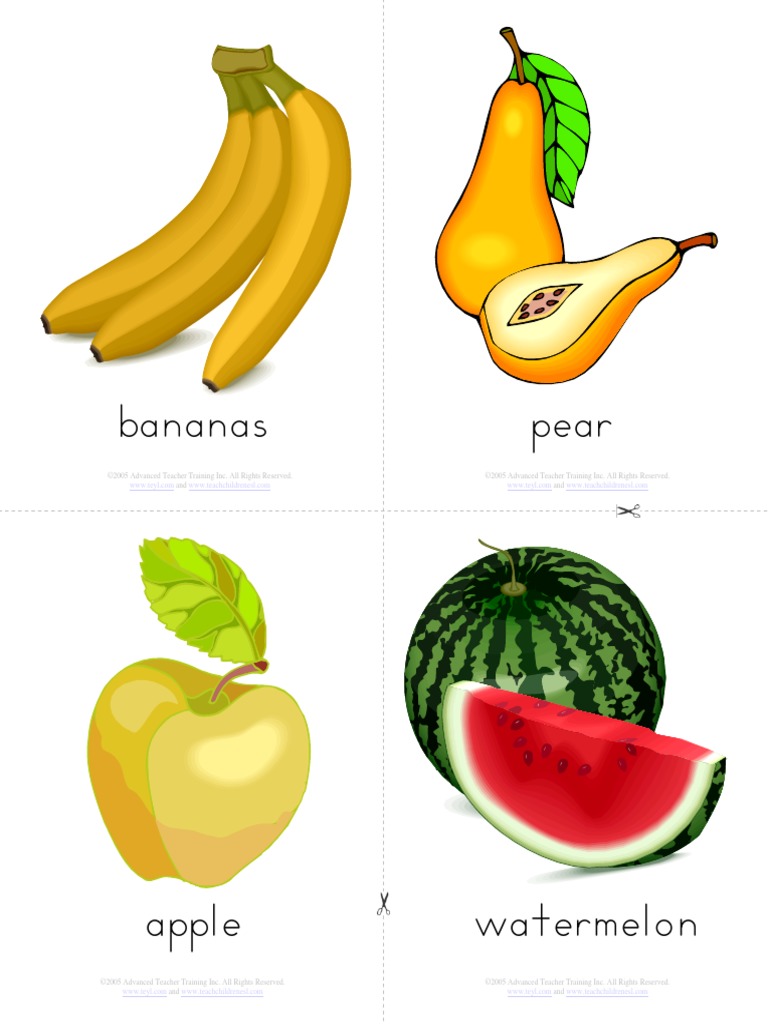 Fruits Flashcards PDF | PDF
