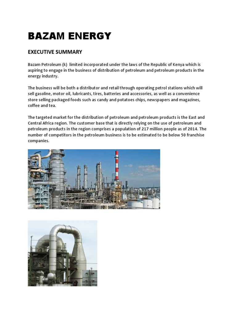 Bazam Company Profile | PDF | Filling Station | Petroleum