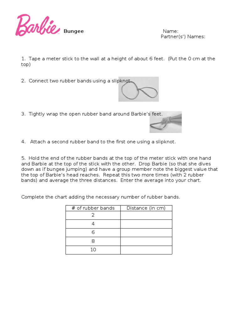 Barbie Bungee | PDF | Teaching Methods & Materials