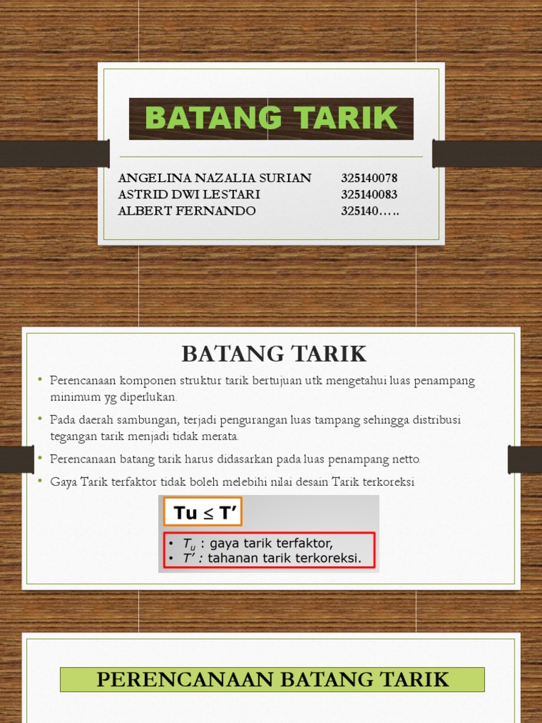 Struktur Kayu Batang Tarik | PDF