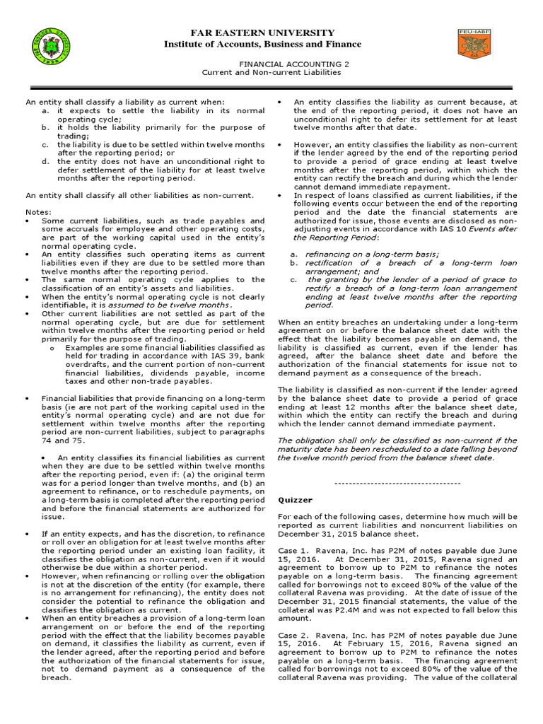 Current Liab Trade and Other Payables | PDF | Refinancing | Debits And ...