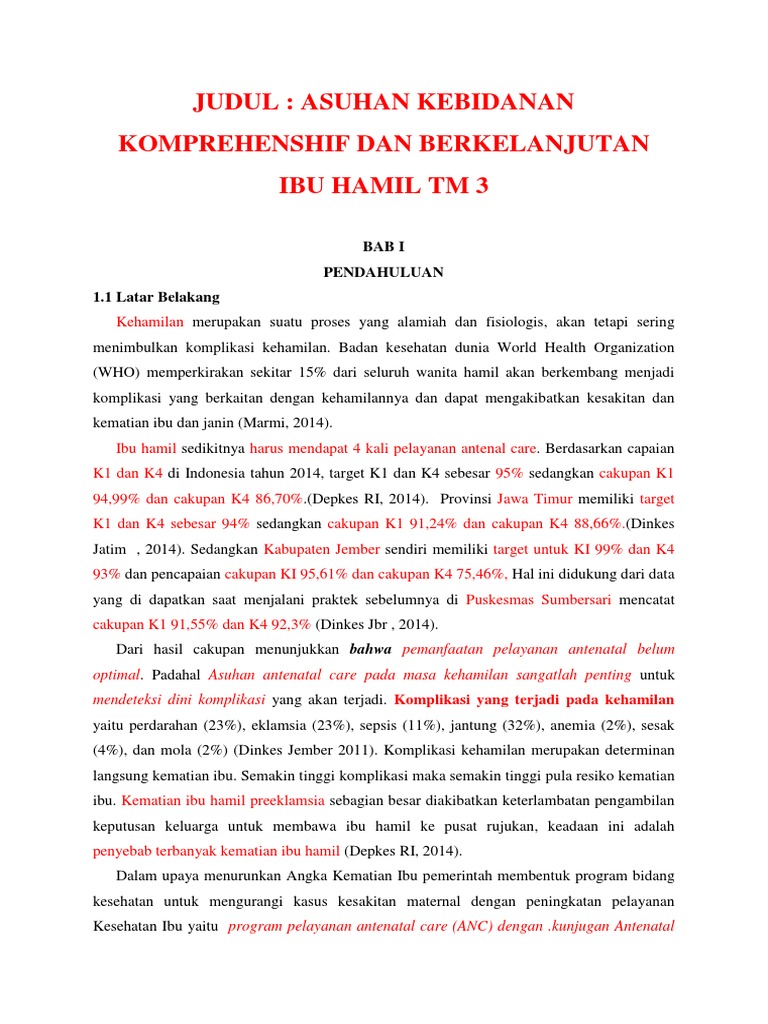 Contoh Bab 1 LTA | PDF