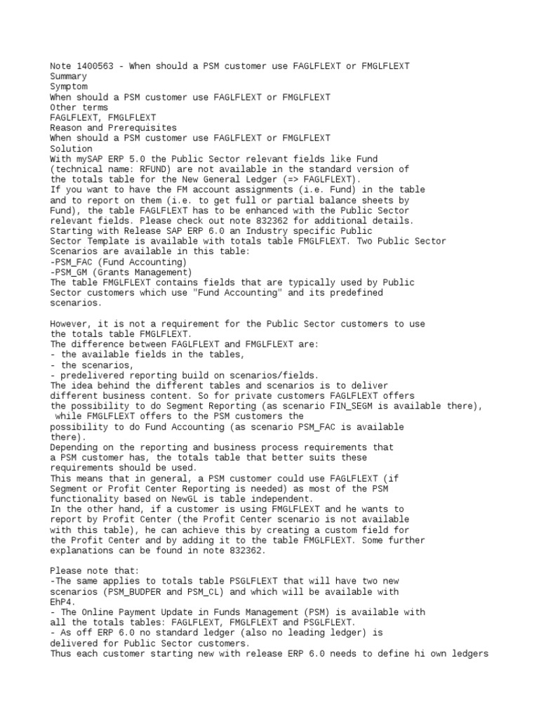 When To Use Fmglflext | PDF | Enterprise Resource Planning | Balance Sheet