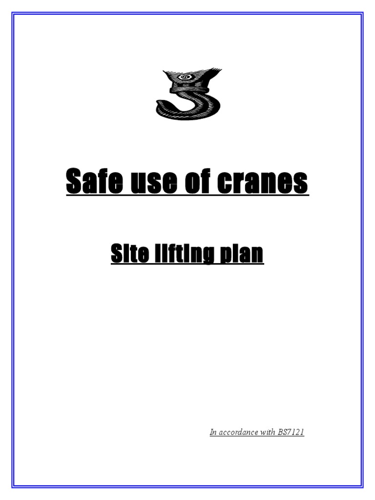 Safe crane lifting guide | PDF | Crane (Machine) | Elevator