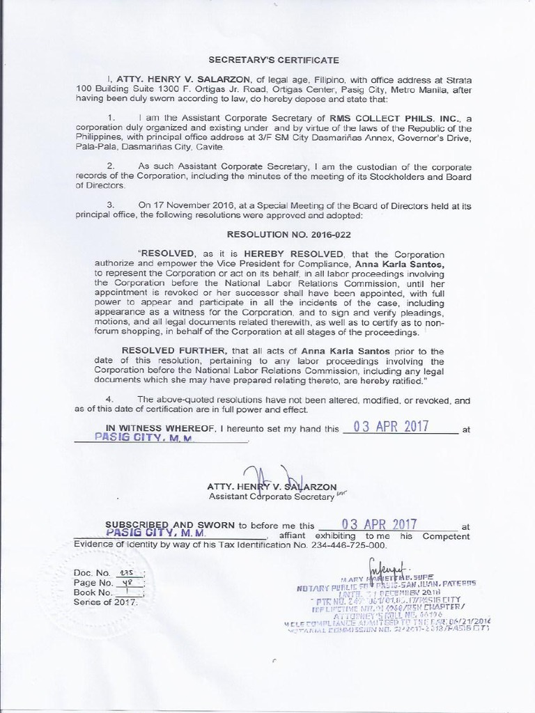 RMS Collect Phils. Inc. - Secretary's Certificate (2016-022).pdf