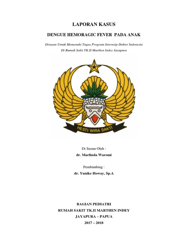 Cover Lapkas Pediatri DHF | PDF | Kesehatan Holistik | Sains & Matematika