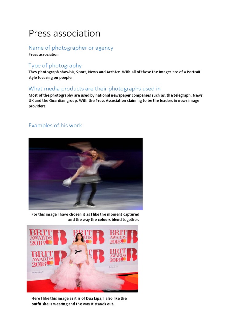 Portrait Photography by Press Association | PDF