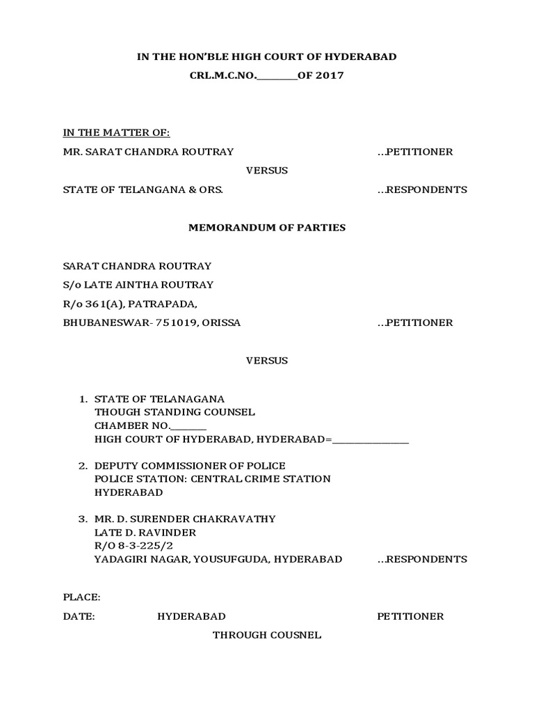 Quashing Petition | PDF | English Trust Law | Bail