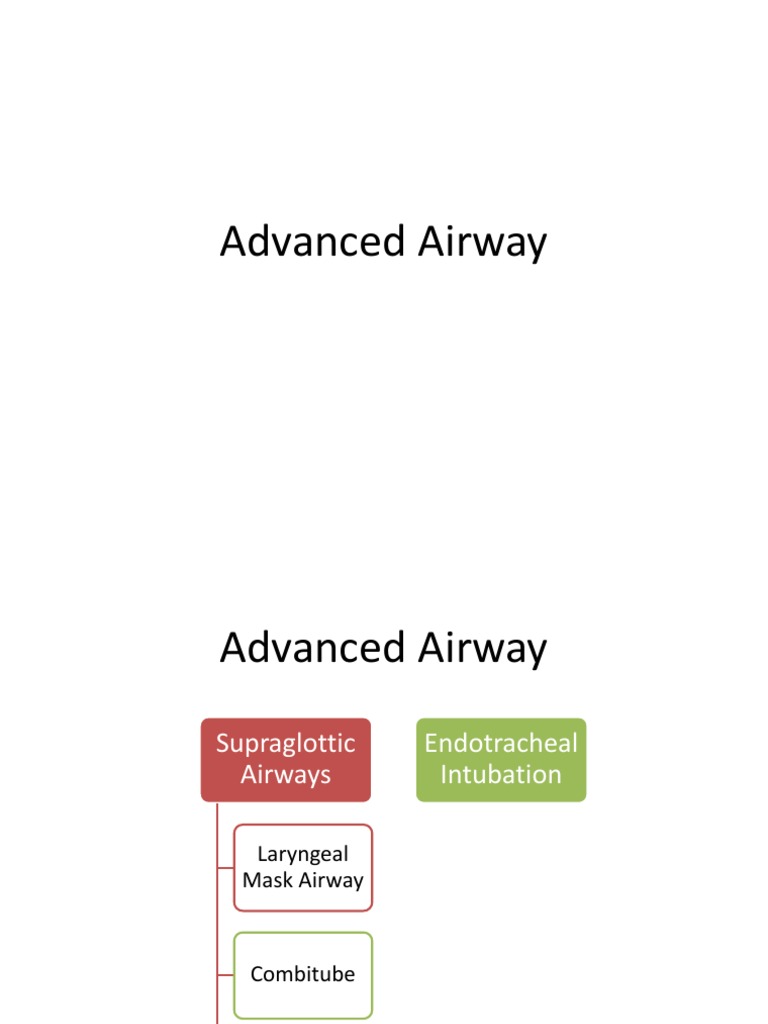 Advanced Airway | PDF | Clinical Medicine | Respiratory System