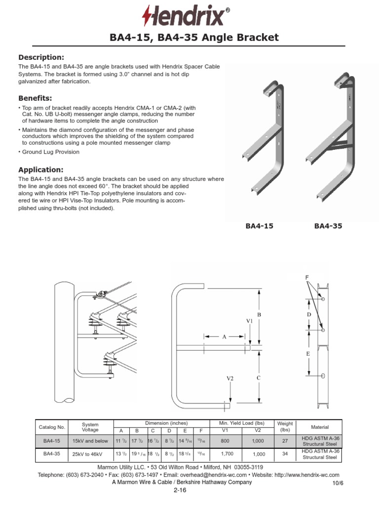 Angle Bracket 1000 | PDF | Insulator (Electricity) | Electric Power