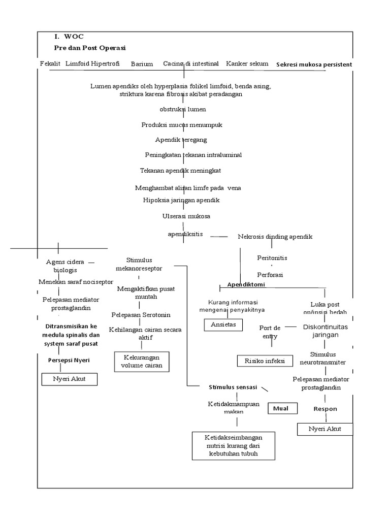 I. Woc Pre Dan Post Operasi: Respon Nyeri | PDF