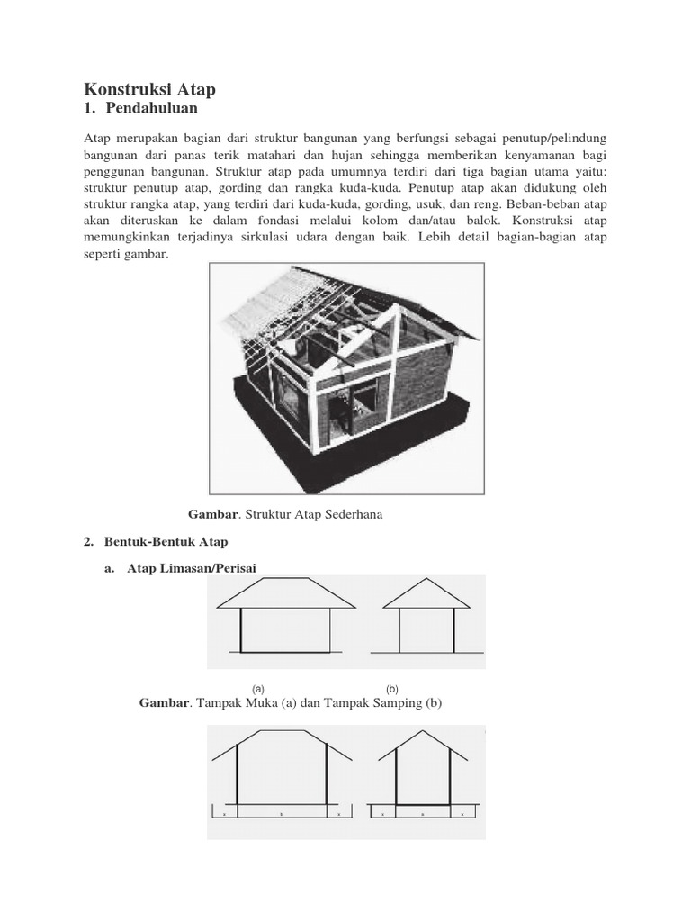 Struktur dan Detail Atap Bangunan | PDF | Seni