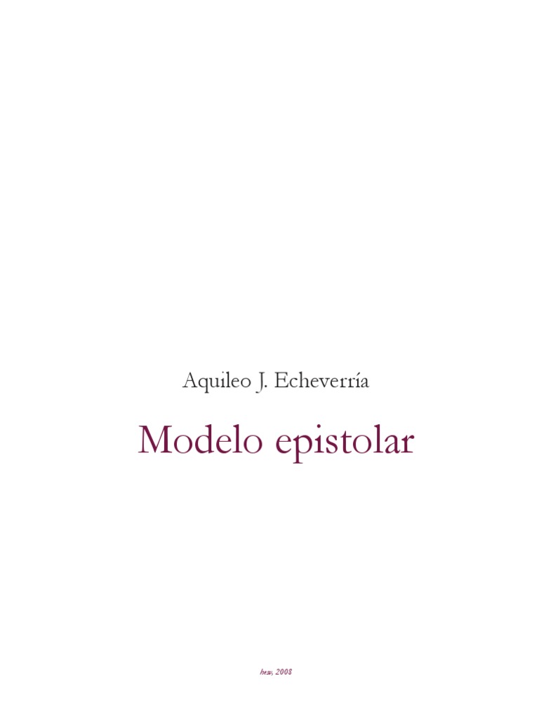 Modelo Epistolar | PDF | Religión y creencia