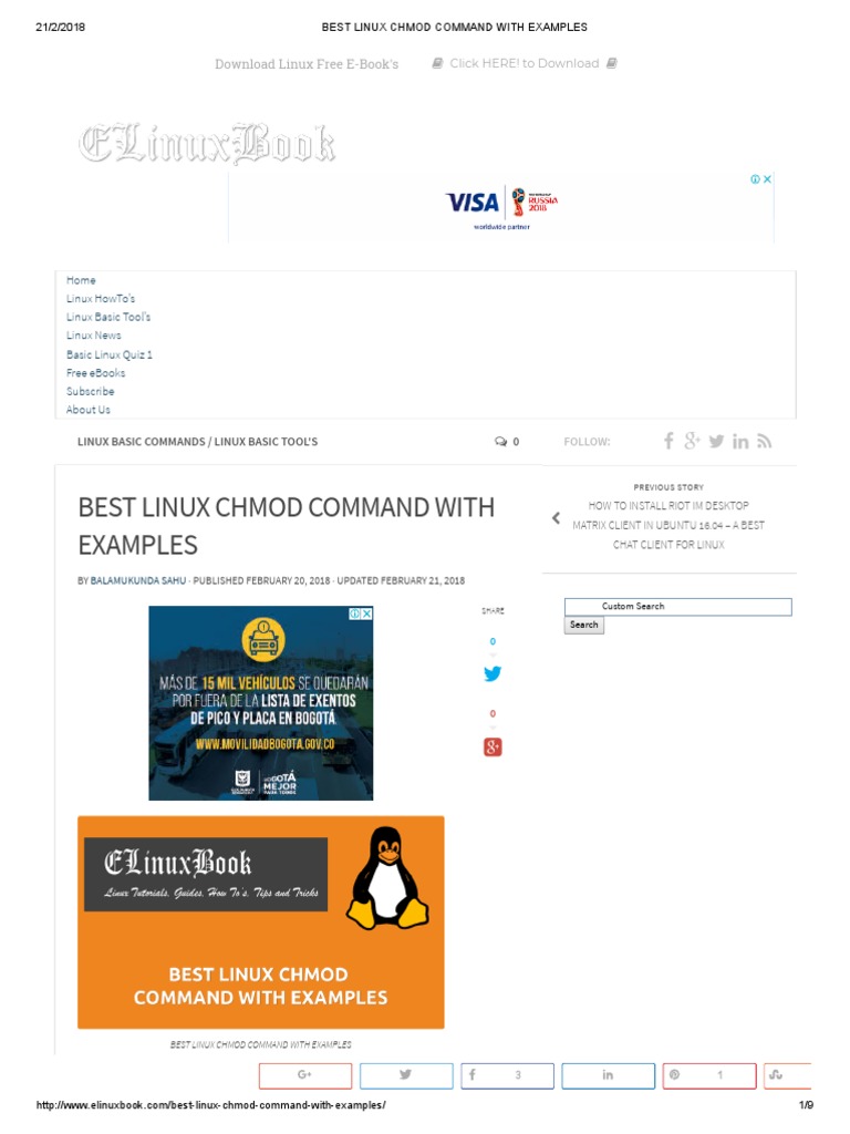 Best Linux Chmod Command With Examples | PDF | Computer File | Computer ...