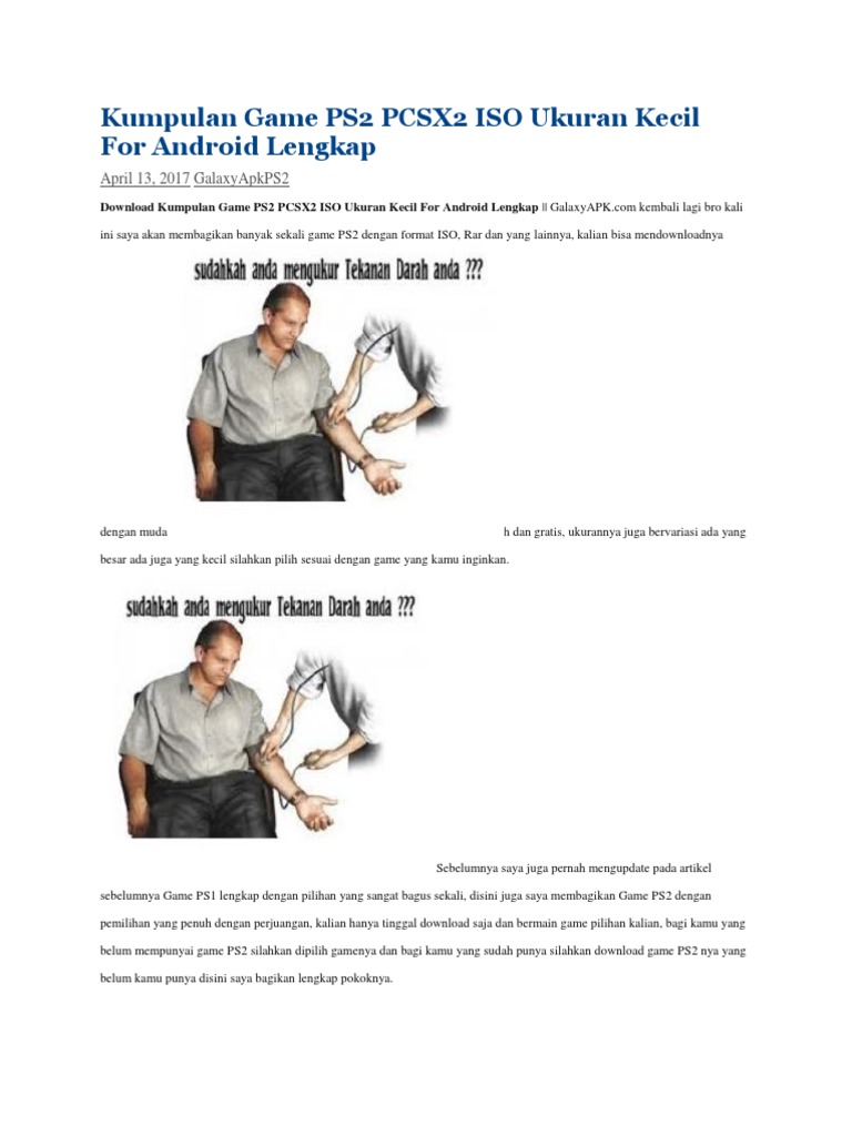 Kumpulan Game Ps2 Pcsx2 Iso Raiso | PDF