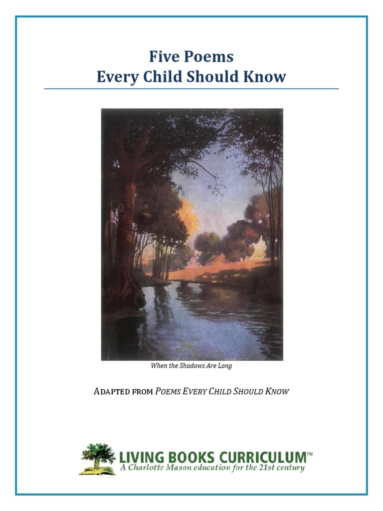 Five Poems Every Child Should Know: P E C S K | PDF | Unrest | Poetry