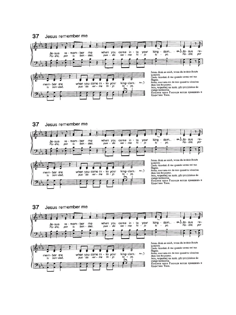 Jesus Remember Me | PDF