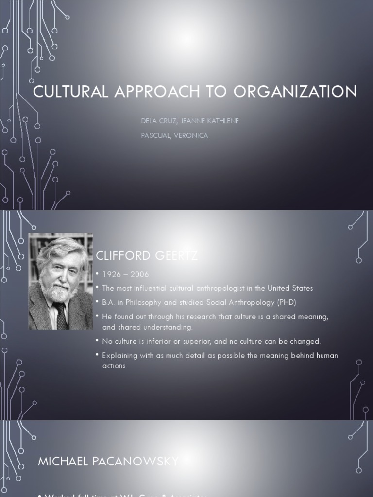 Cultural Approach To Organization | PDF