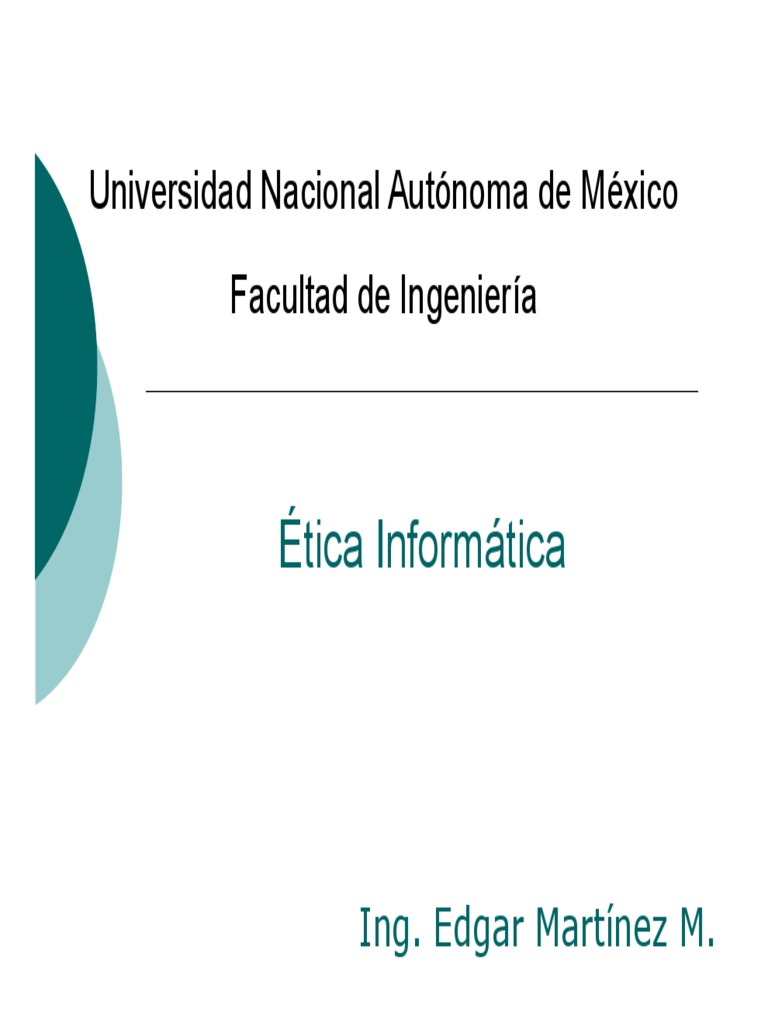 Ética Informática | PDF | Moralidad | Informática