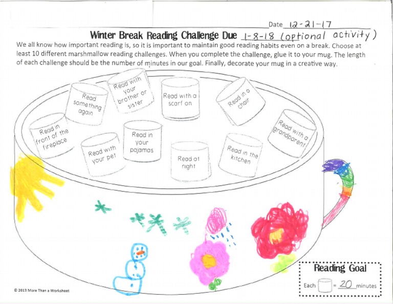 Winter Break Reading Challenge - M | PDF