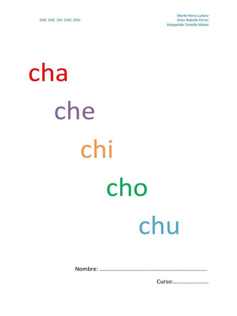 Cha Che Chi Cho Chu Imprenta | PDF